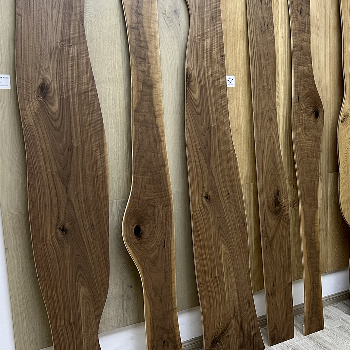 Curved Wood Flooring - Walnut