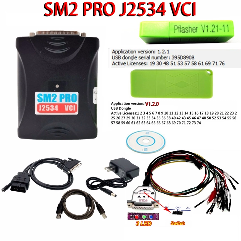 V2.21.22 SM2 Pro J2534 VCI ECU Programmer Read Write ECU Tool Support ...