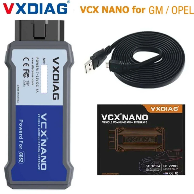 VXDIAG VCX NANO NX600 for GM / OPEL GDS2 Tech2WIN DPS Diagnostic Tool