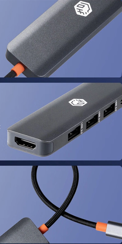 usb dock type-c Dock 5 in 1 PD100W fast charge-The product is a free ...