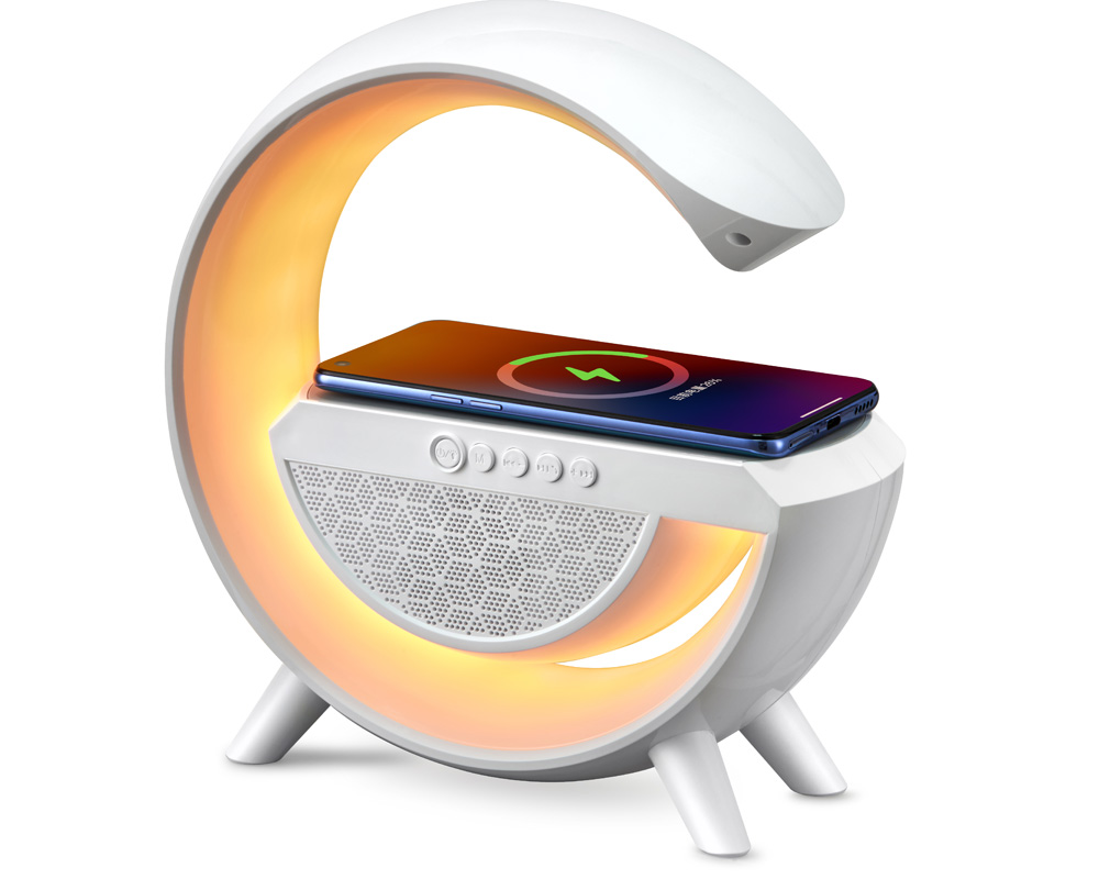 LED Light Speaker with Wireless Charging pad