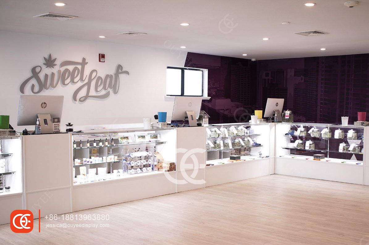 Cigarette Counter Retail Dispensary Cigarette Display Stand