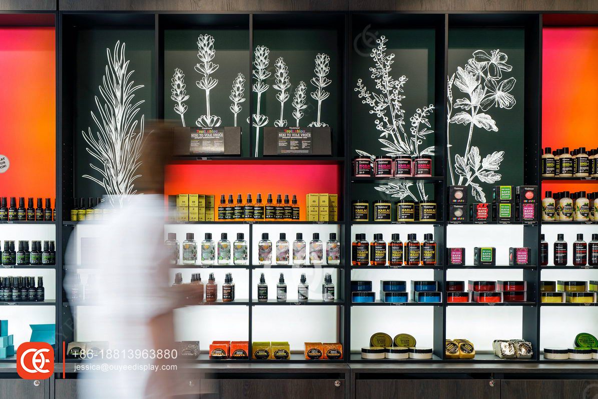 Custom Cigarette Wall Display Table Smoke Shop Fixtures