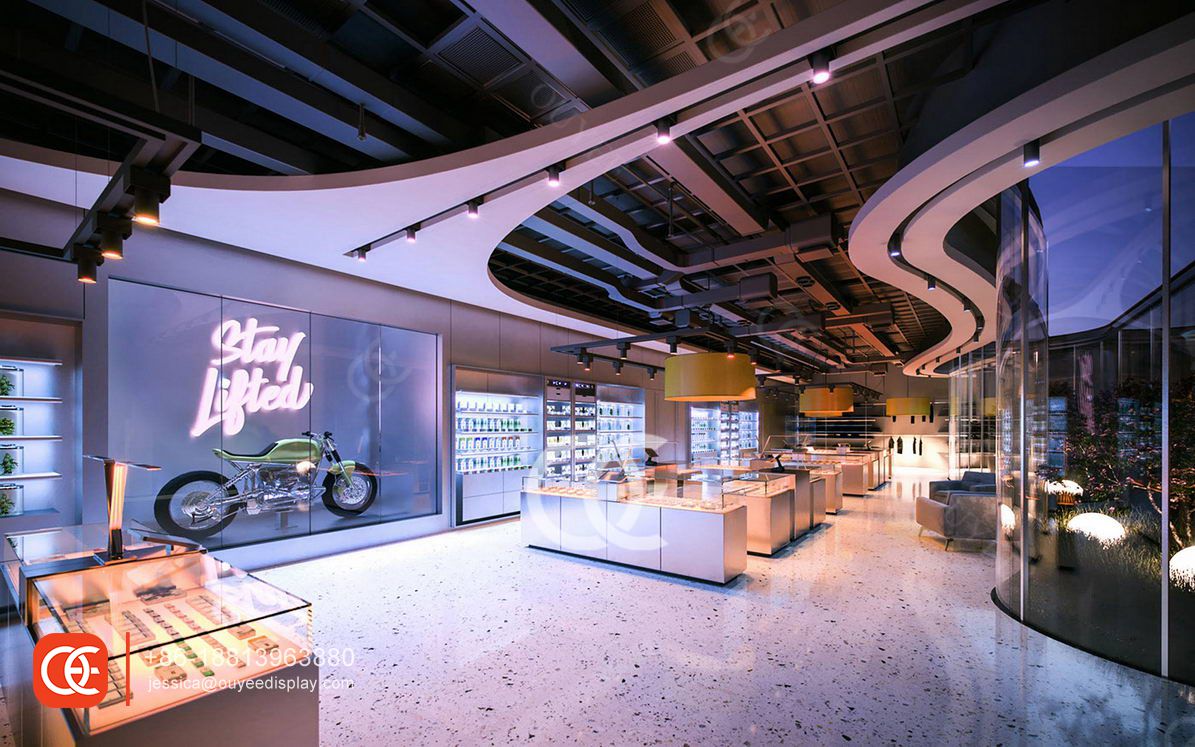 Tobacco Shop Interior Design Smoke Shop Glass Display