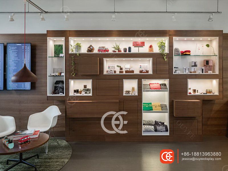 Cigarette Shop Design Custom Wooden Glass Display Showcase