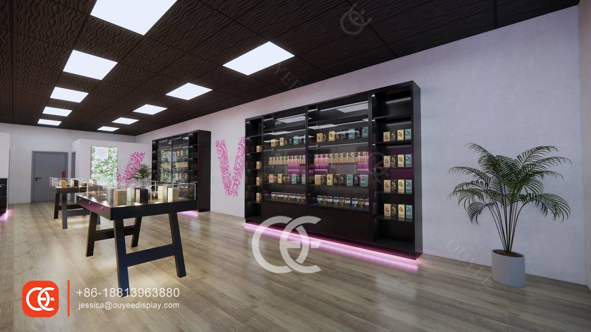 Tobacco Shop Design Show Case Displays For Smoke Shop