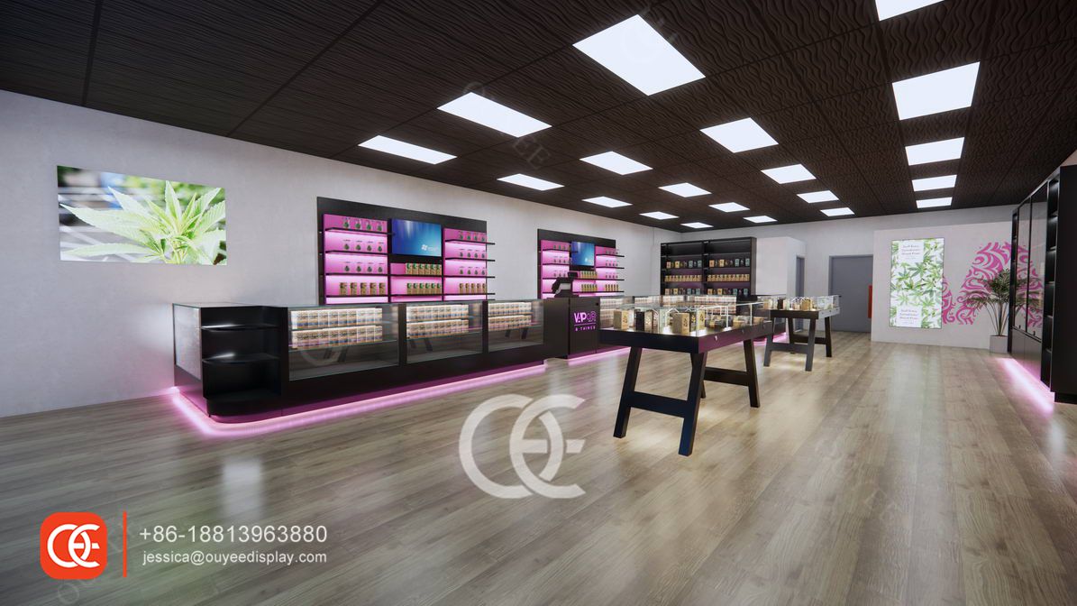 Tobacco Shop Design Show Case Displays For Smoke Shop