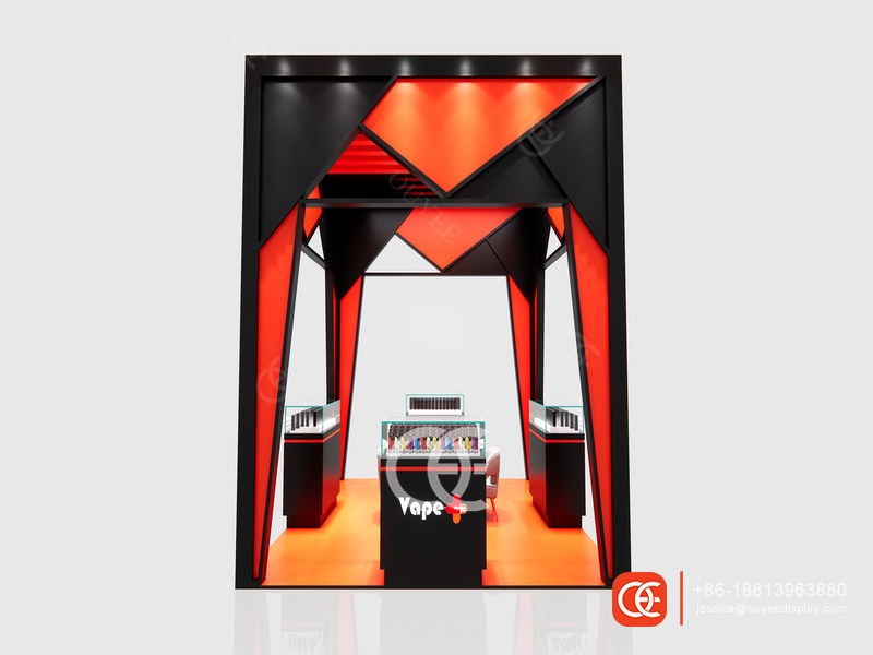 Cigarette Shelf Kiosk Display Tobacco Store Design For Shop