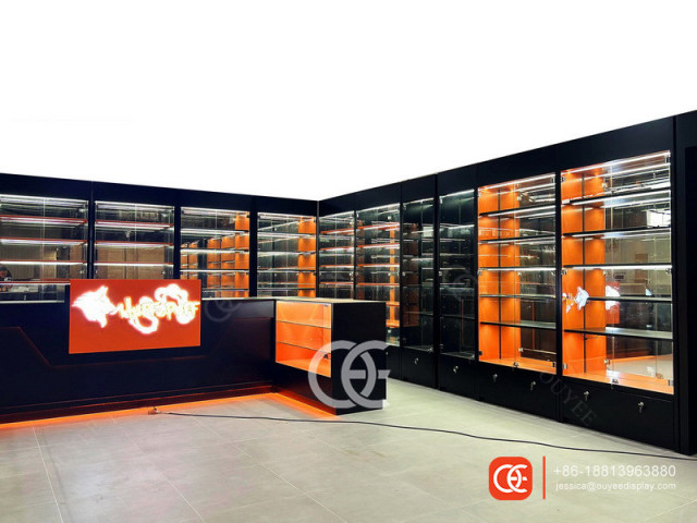 Cigarette Stand Smoke Shop Showcase Retail Display Shelf