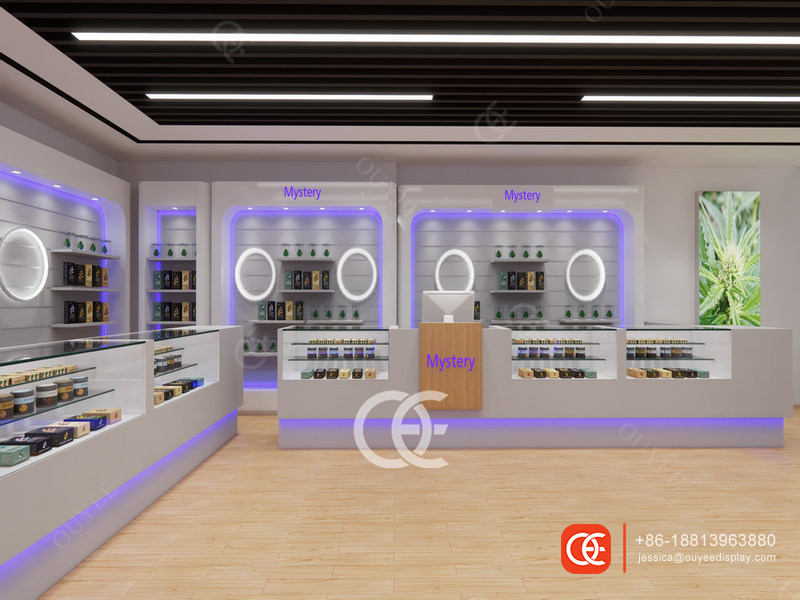 Smoke Shop Displays Led Light Displays Dispensary Fixtures