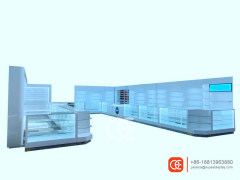 Retail Cigarette Display Case Store Shelves Custom Showcase