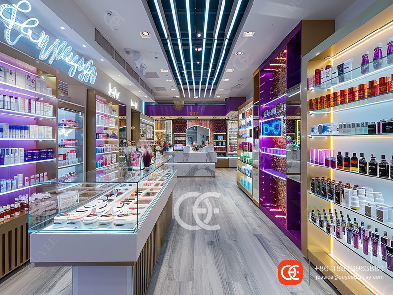 Cosmetic Rack Design Perfumes Stand Hair Shop Interior Design