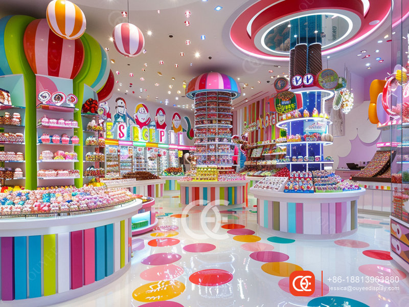 Glass Candy Display Case Sweet Shop Designs Chocolate Store