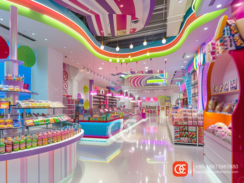 Candy Store Display Fixtures Sweet Shop Shelves Chocolate Rack