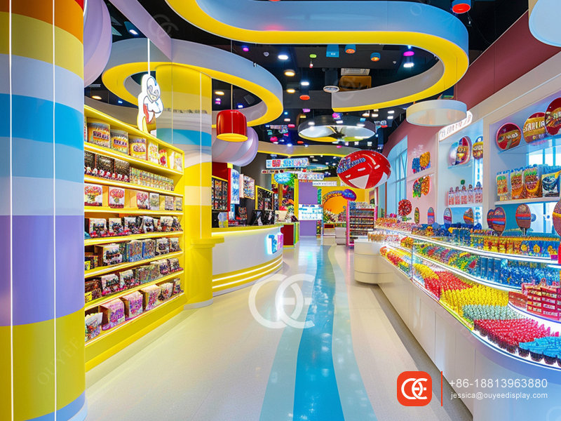 Snack Display Shelf Chocolate Counter Chocolate Shop