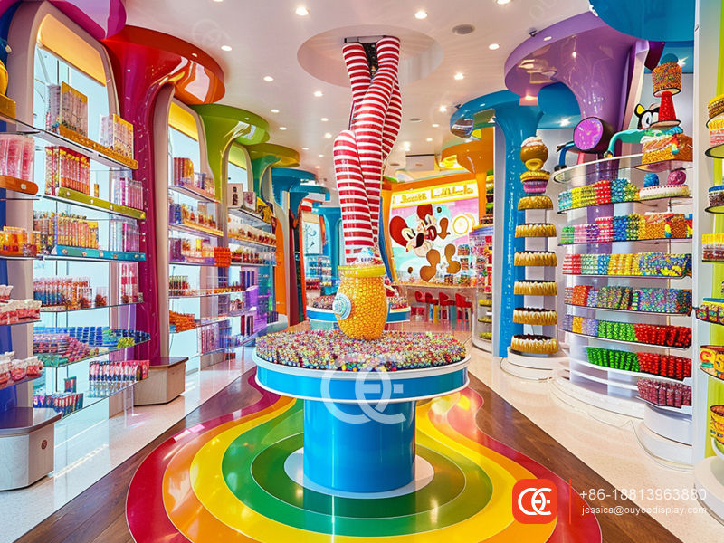 Custom Candy Racks Sweets Candy Store Display Snack