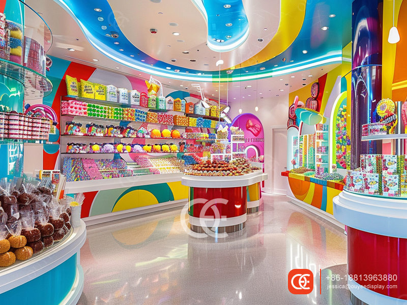 Candy Interior Design Sweet Shop Display Counter Chocolate Store