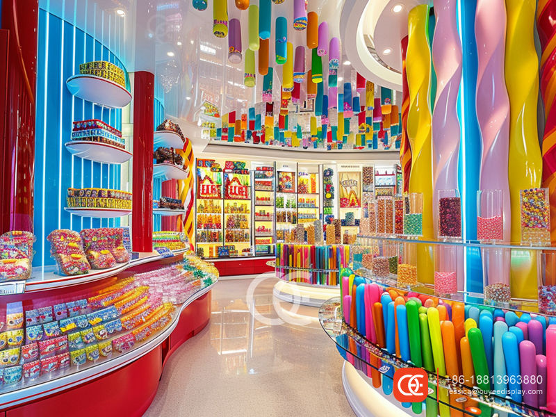 Candy Cane Display Sweets Display Custom Chocolate Counter