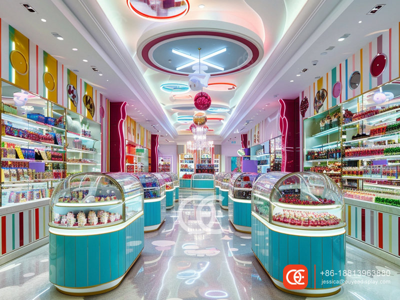 Sweet Display Stands Snacks Shop Design Chocolate Shelf