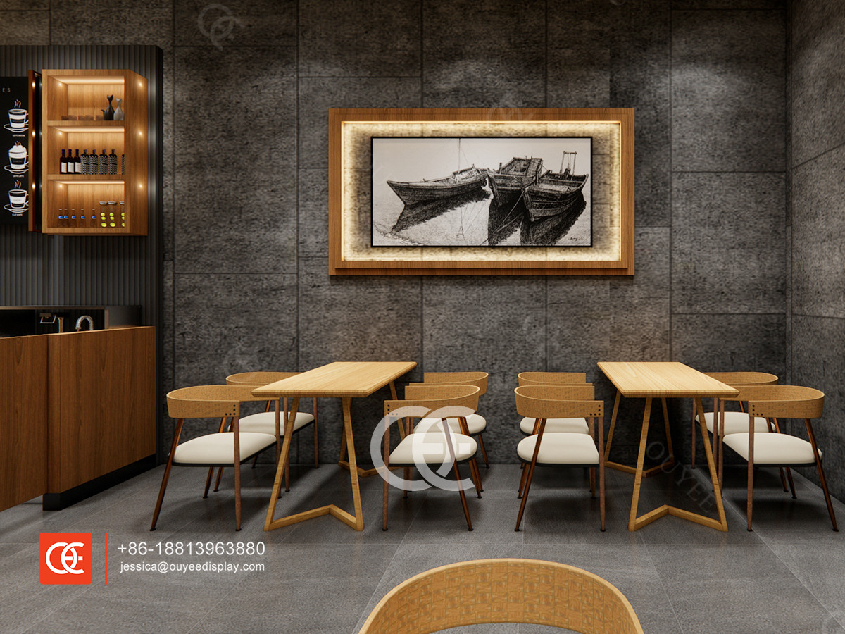 Coffee Counter Layout Coffee Shop Counter Bubble Tea Display