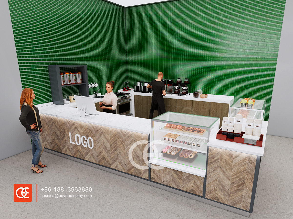 Coffee Shop Kiosk Design Cafe Cash Counter Design Milk Tea Shop