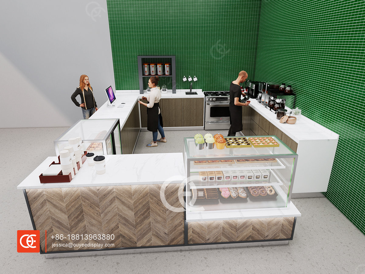Coffee Shop Kiosk Design Cafe Cash Counter Design Milk Tea Shop