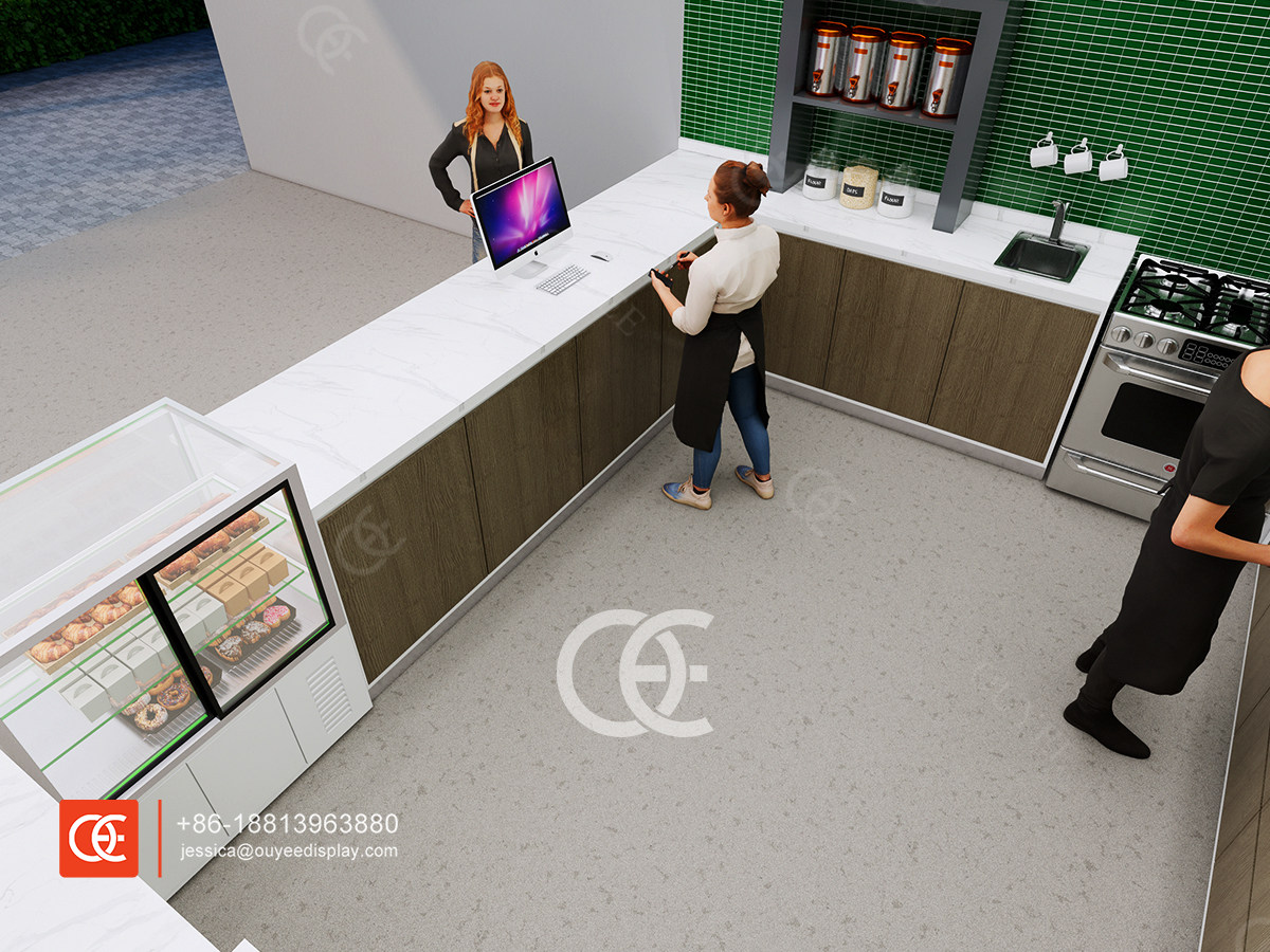 Coffee Shop Kiosk Design Cafe Cash Counter Design Milk Tea Shop