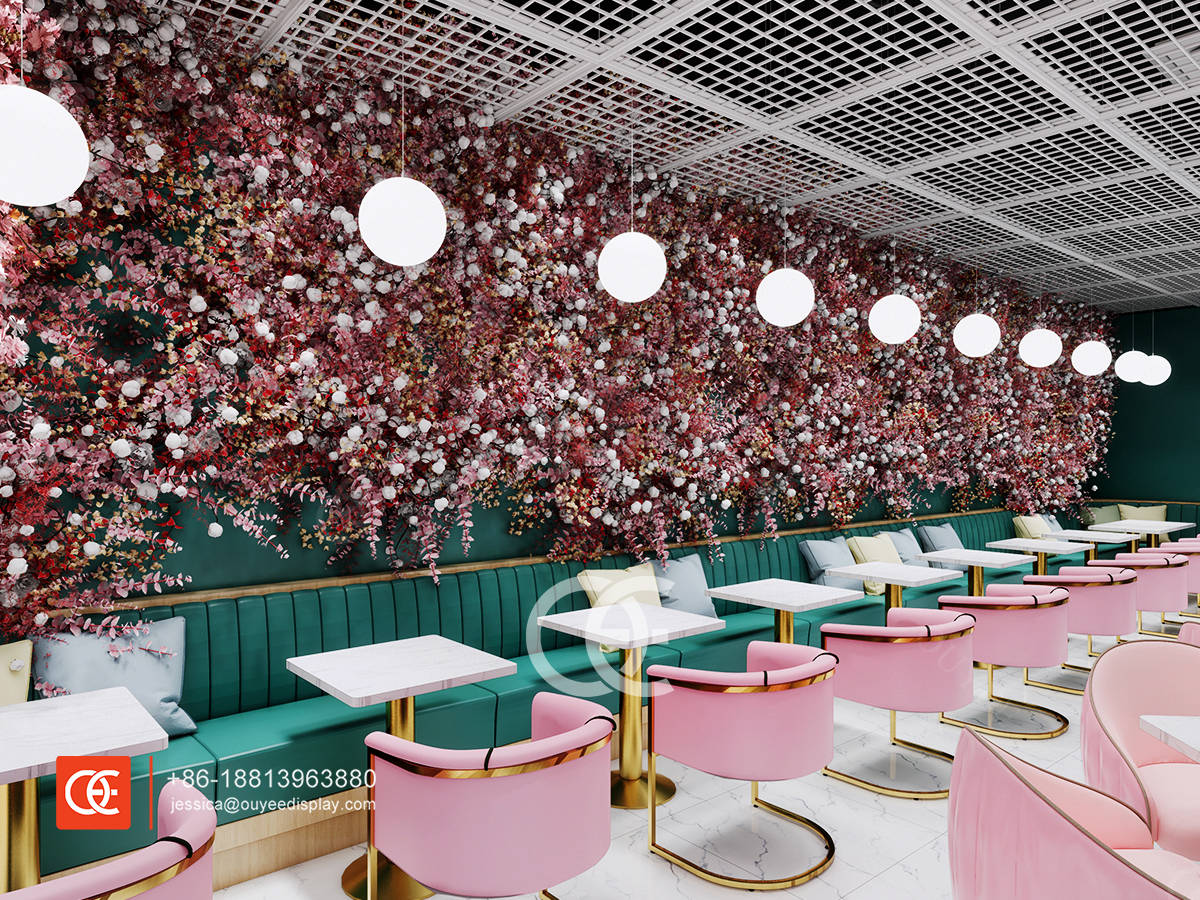 Coffee Shop Layout Design Coffee Bar Bubble Tea Counter