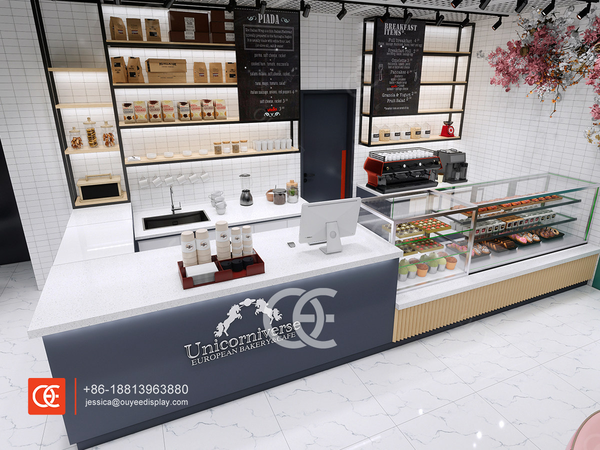 Coffee Shop Layout Design Coffee Bar Bubble Tea Counter