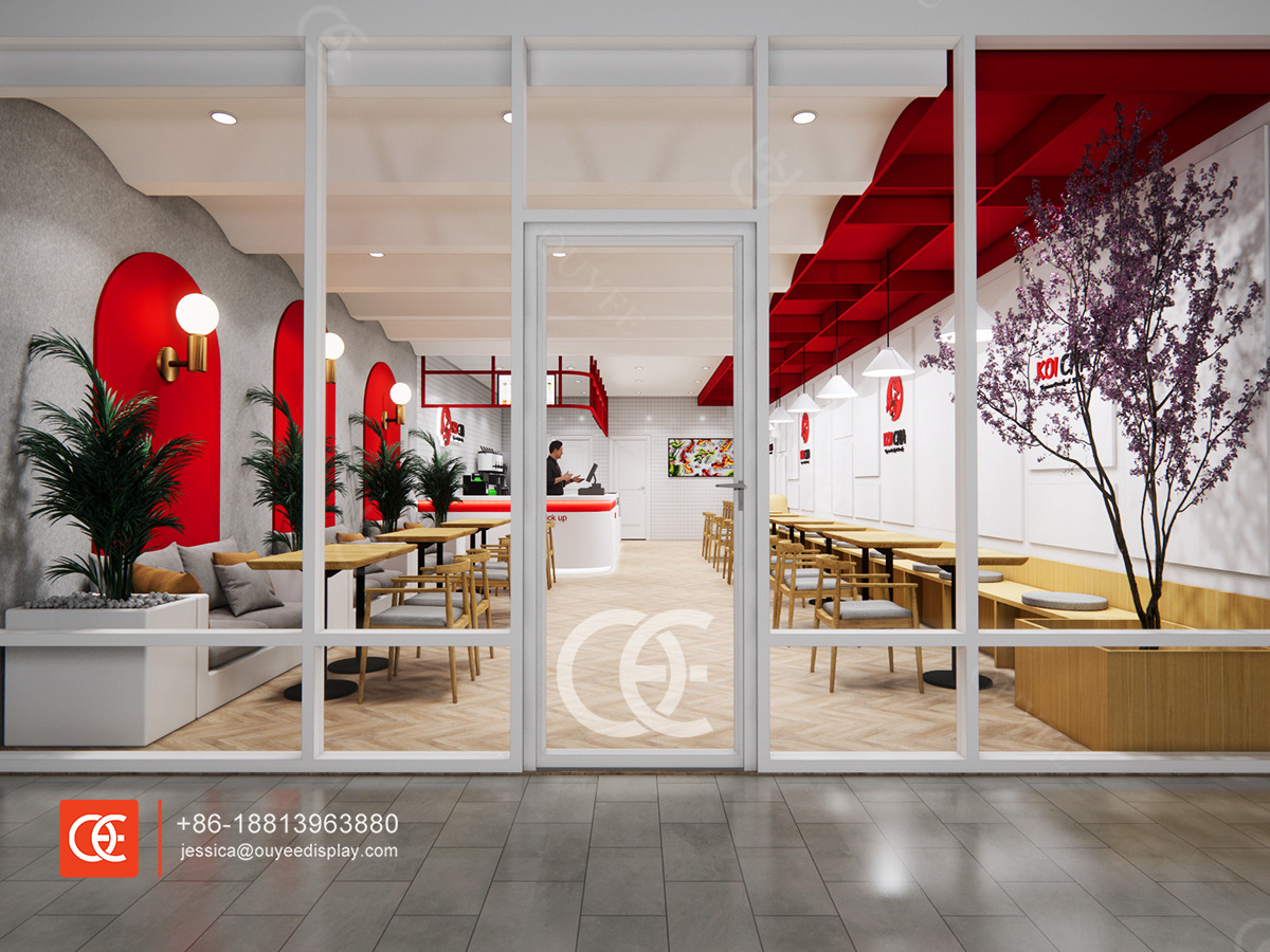 Coffee Shop Modern Design Counter Cafe Milk Tea House Design