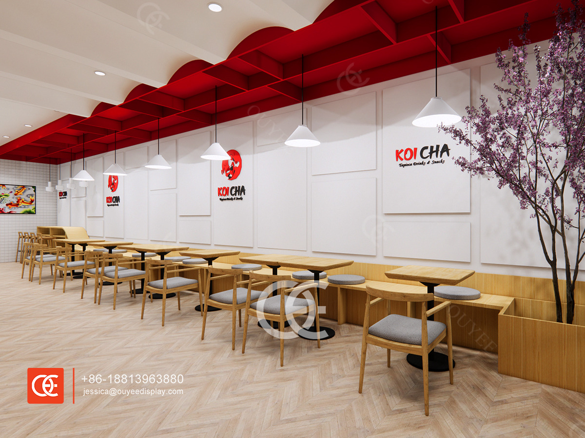 Coffee Shop Modern Design Counter Cafe Milk Tea House Design