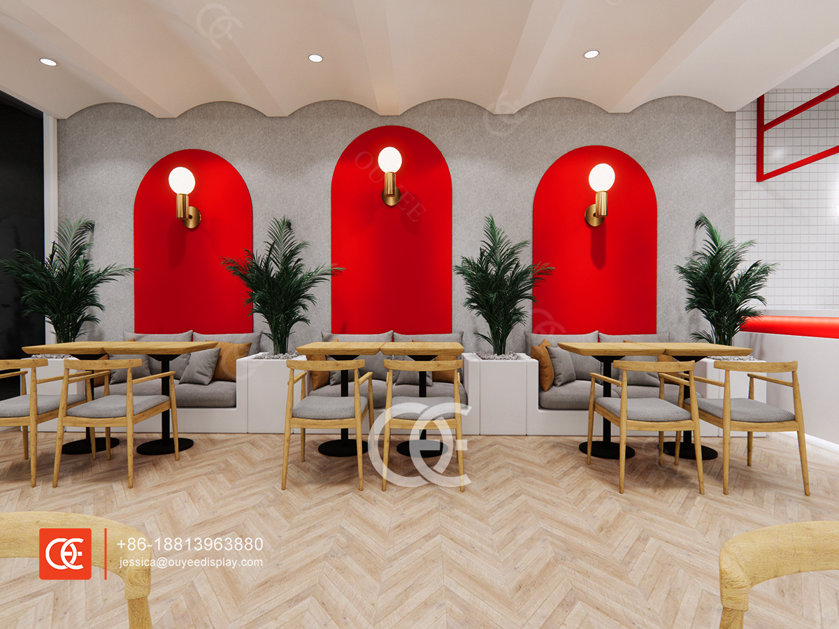 Coffee Shop Modern Design Counter Cafe Milk Tea House Design