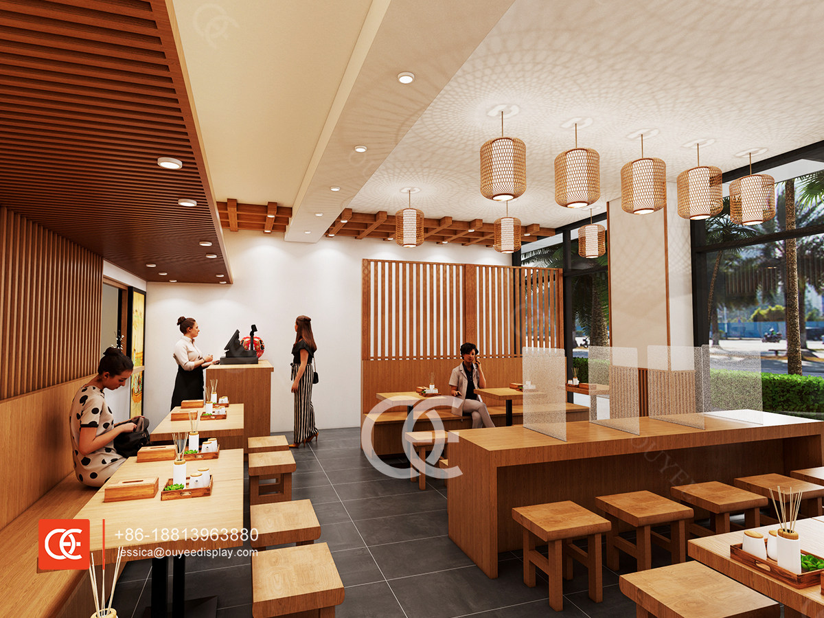 Coffee Store Design Cafe Retail Shop Bubble Tea Counter