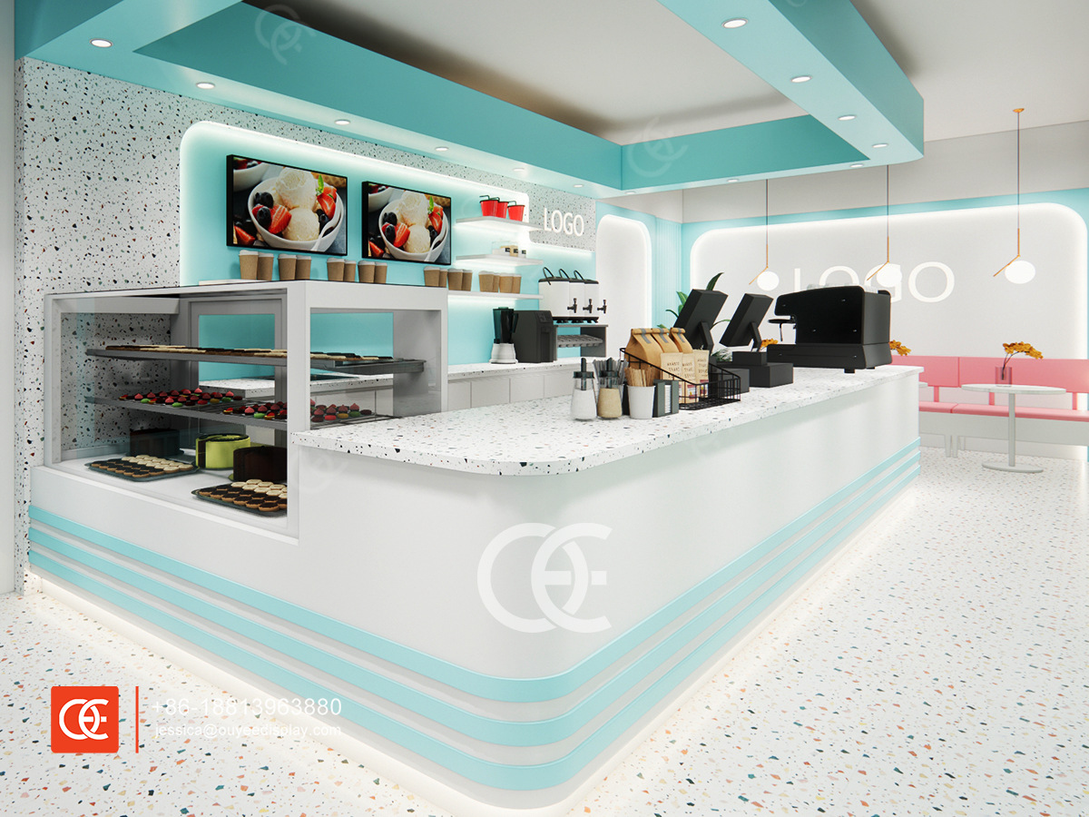 Counter Designs Coffee Shop Bar Counter Bubble Tea Graphic Design