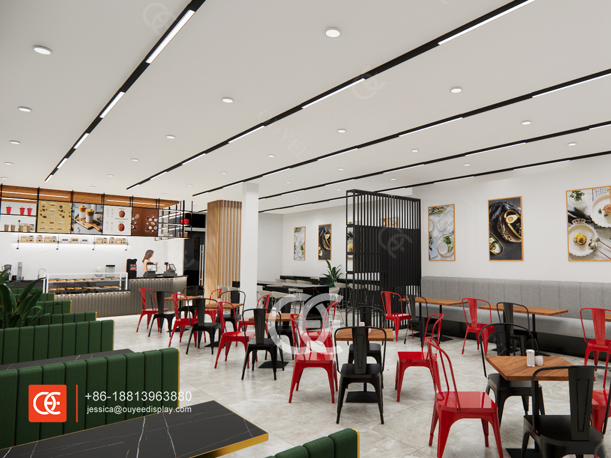 Design Cafe Modern Cafe Cashier Counter Milk Tea Counter Design