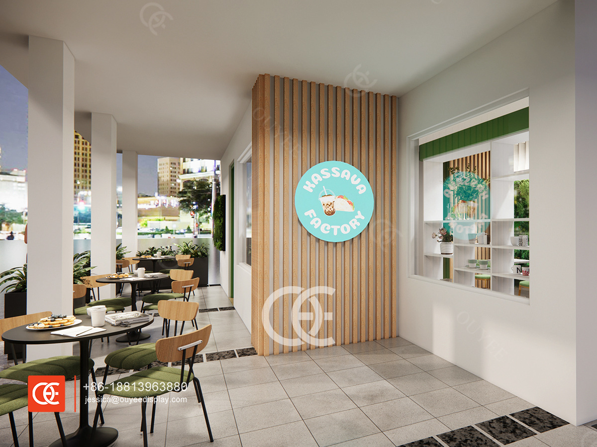 Interior Design Cafe Counter Coffee Shop Display Units