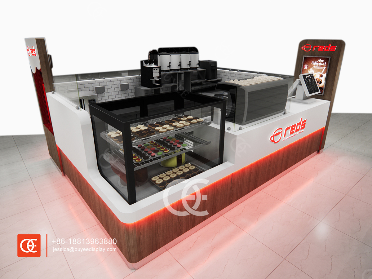 Kiosk Coffee Shop Design Counter Coffee Milk Tea Shop Counter