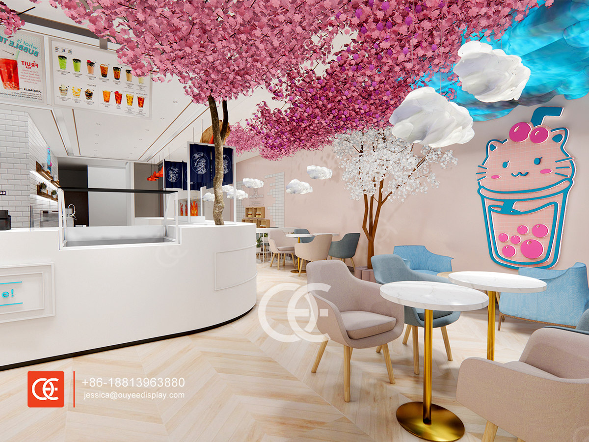 Modern Cafe Interior Design Modern Coffee Shop Counter Bubble Tea Counter