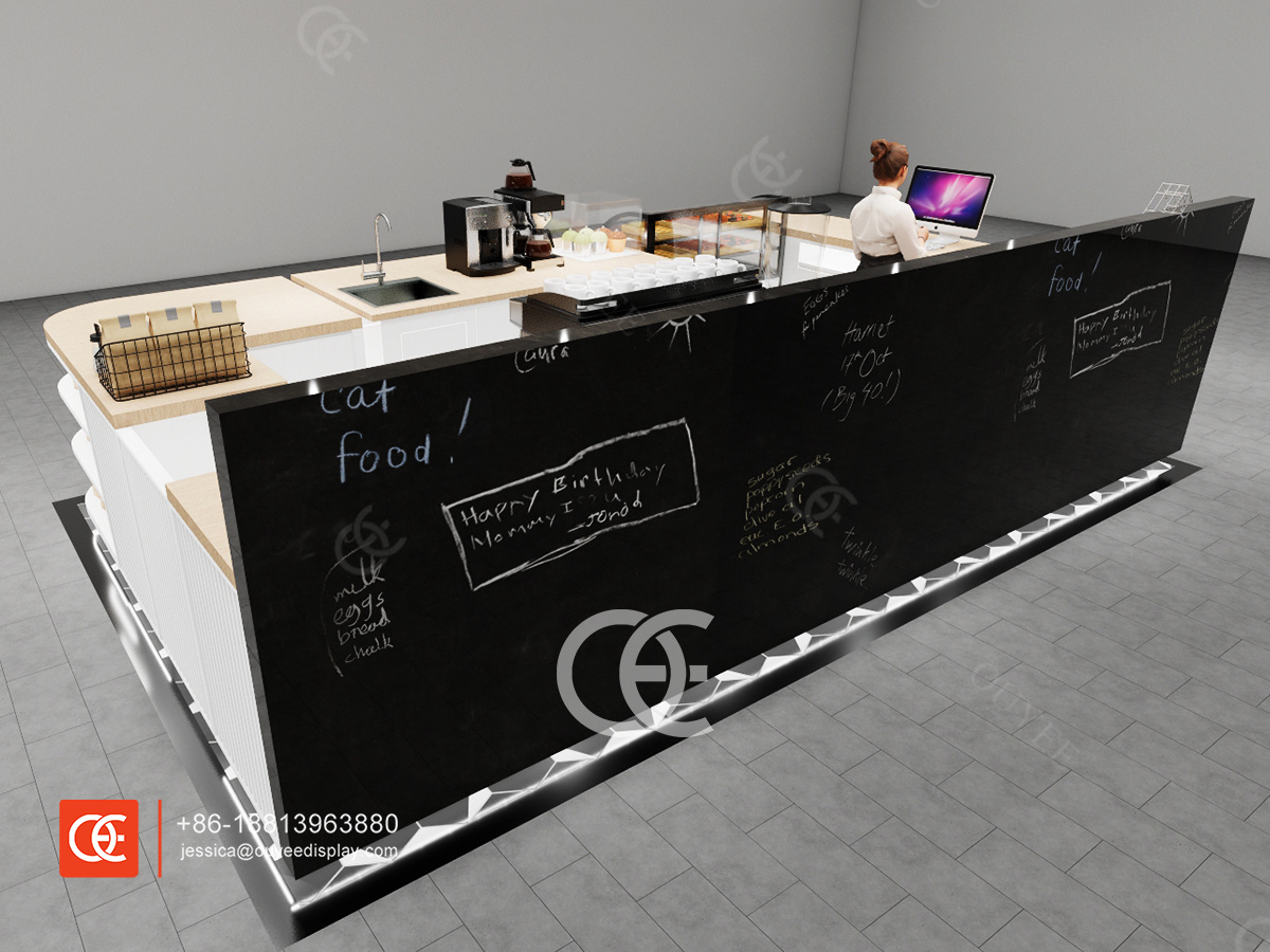 Modern Cafe Kiosk Design Coffee Shop Bar Counter Layout