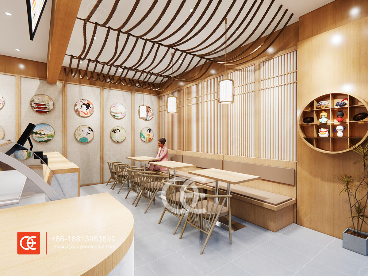 Modern Coffee Shop Counter Design Bubble Tea Counter