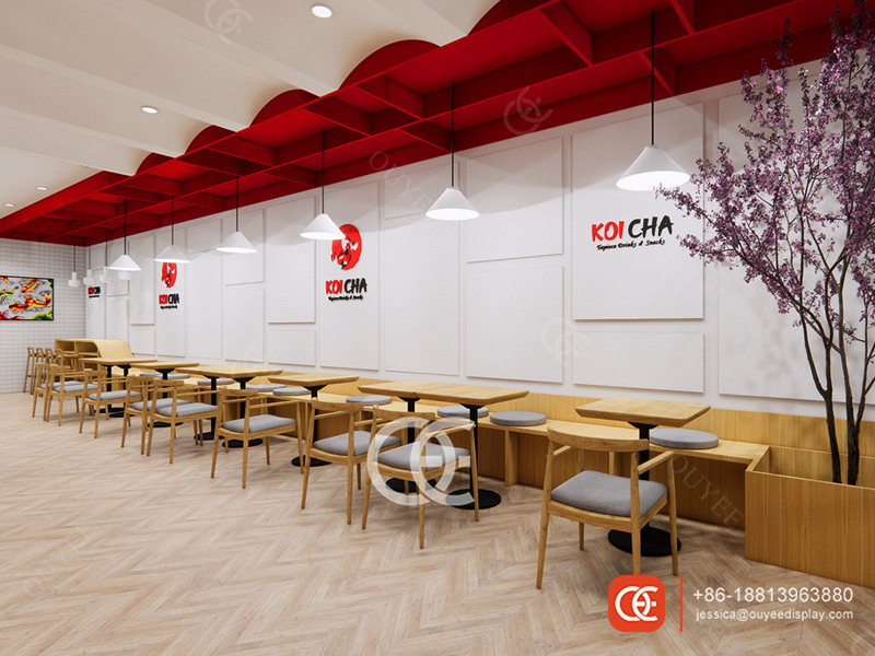 Coffee Shop Modern Design Counter Cafe Milk Tea House Design