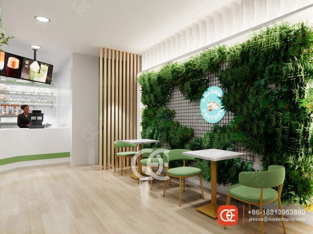 Interior Design Cafe Counter Coffee Shop Display Units