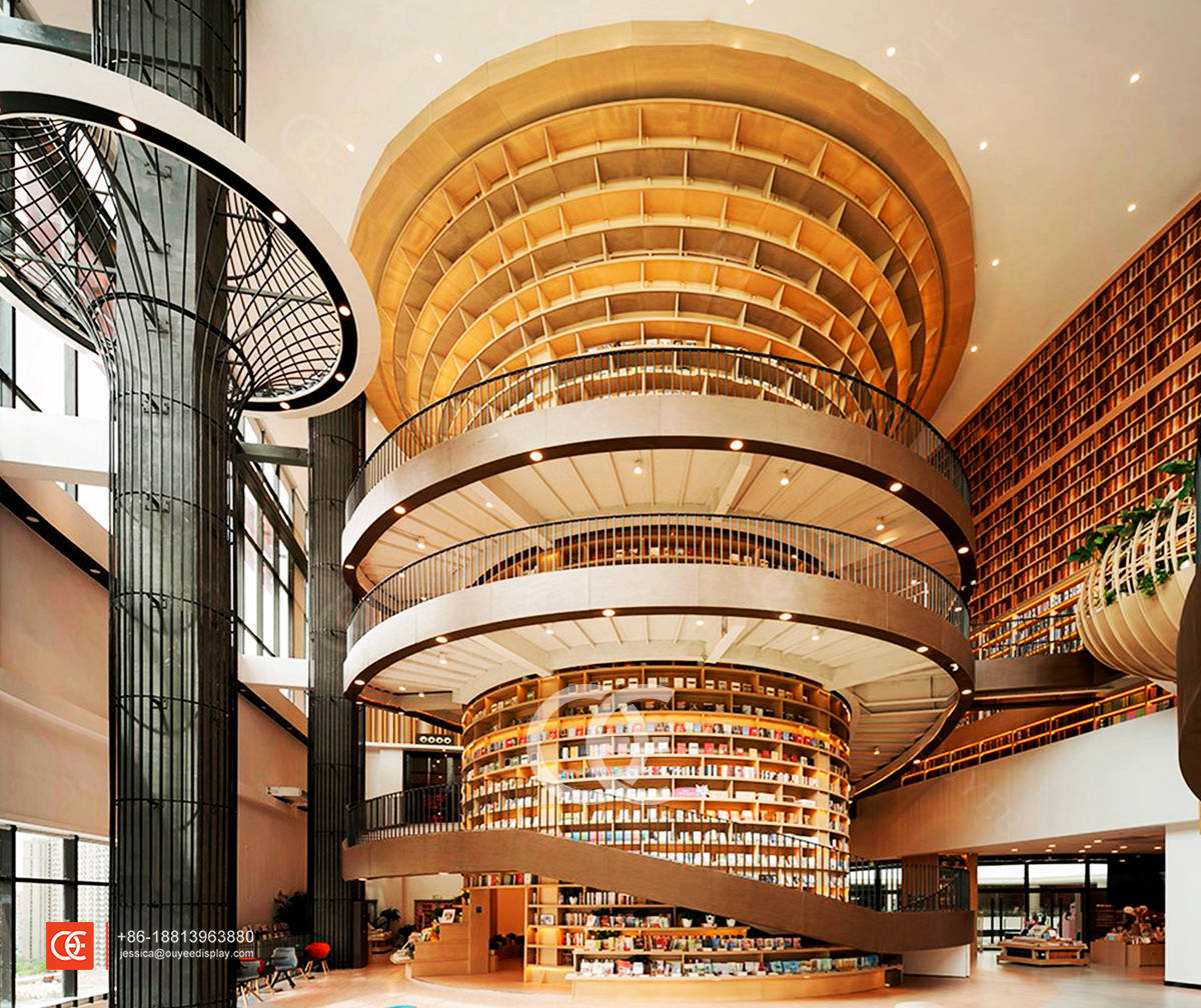 Commercial Book Display Shelf Tower Book Shelf For Books