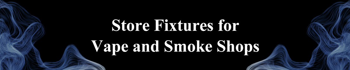 Cigarette Showcase Smoke Shop Cabinets LED Display