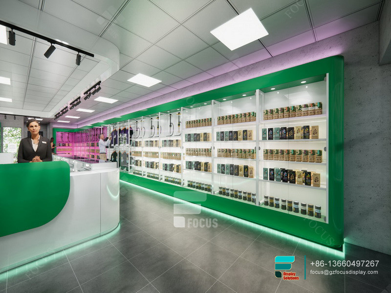 Modern Tobacco Shop Display Racks Cigarette Shelving