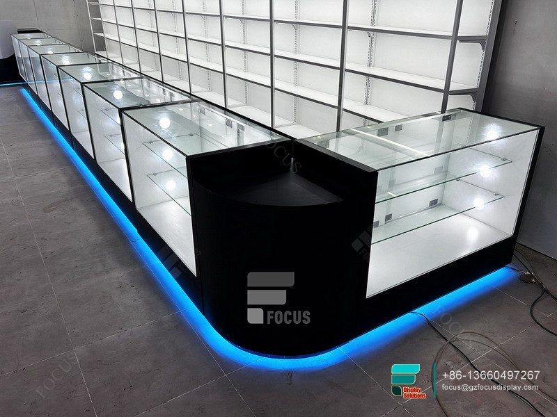 Cigarettes Shelves Tobacco Display Stand LED Display Stand