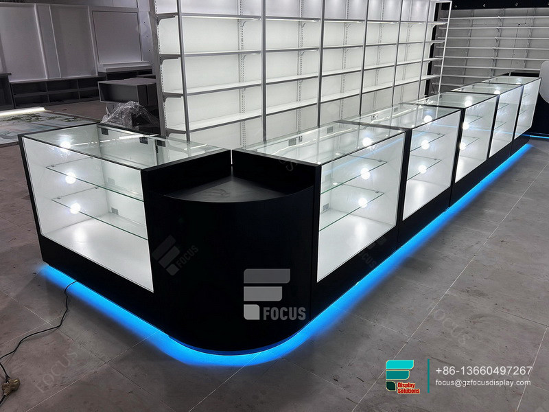 Cigarettes Shelves Tobacco Display Stand LED Display Stand