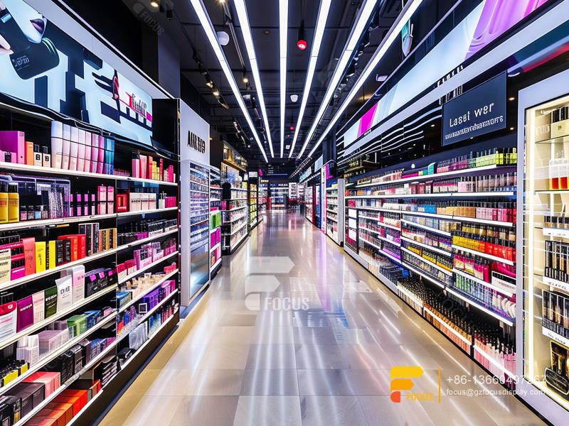 Perfume Display Stand Cosmetic Fixtures Designs Hair Store