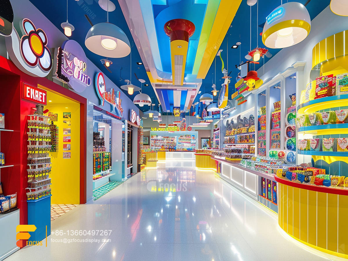 Snack Store Design Chocolate Display Cases Sweet Counter Display