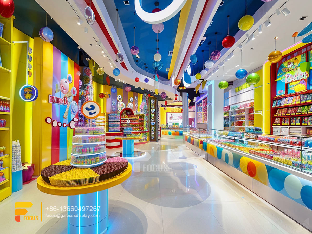 Snack Store Design Chocolate Display Cases Sweet Counter Display